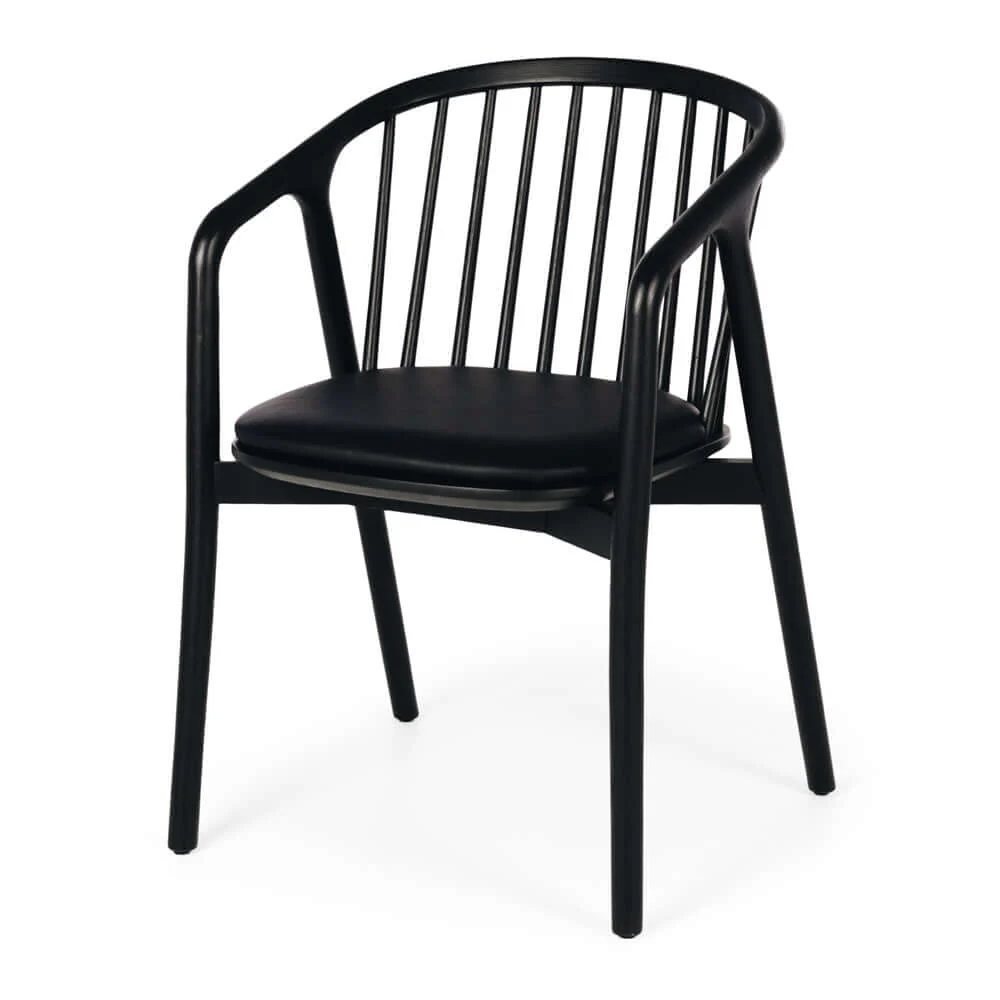 Rocco Dining Chair in Black Oak | Designer Seating | Global Living